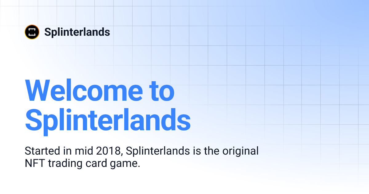 Welcome to Splinterlands | Splinterlands